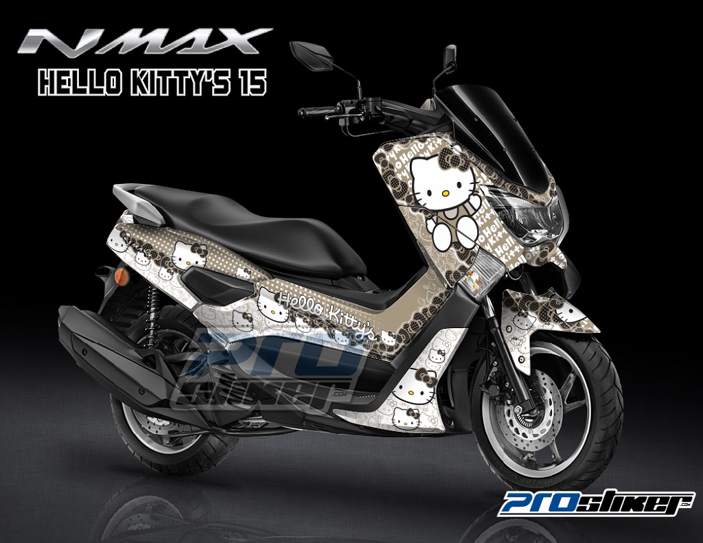 Striping Yamaha Nmax Modifikasi Full Body: Striping Hello Kitty untuk ...