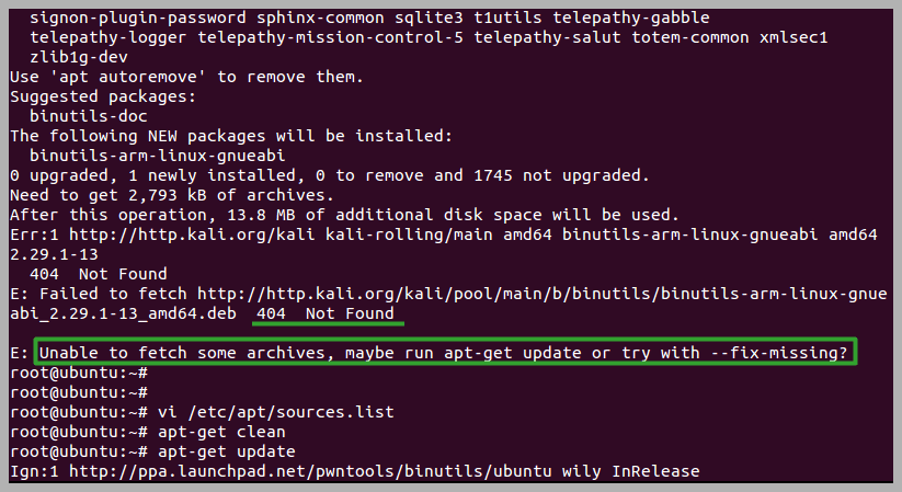 How To Fix The Error Unable To Fetch Some Archives Maybe Run Apt Get Update Or Try With