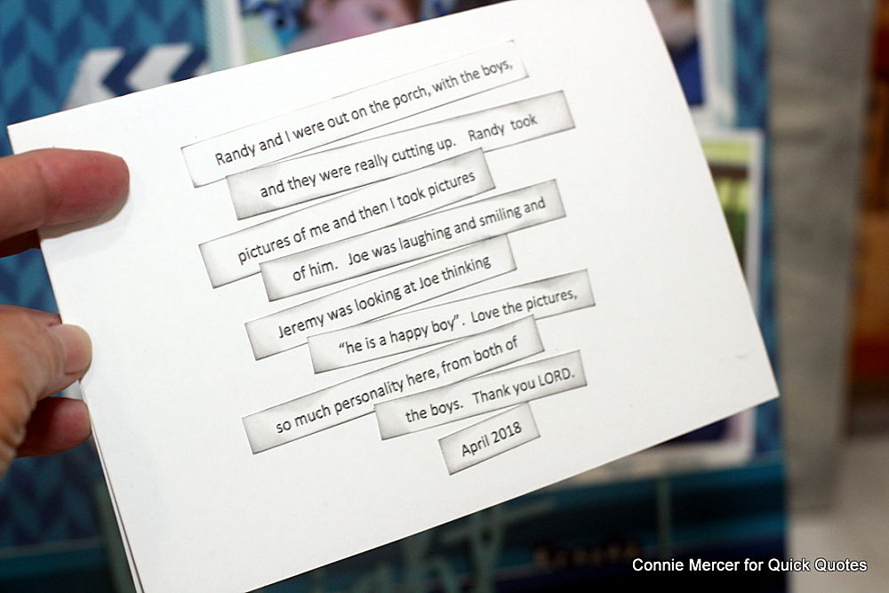 crafty goodies: Paper Bag Pocket with Quick Quotes!