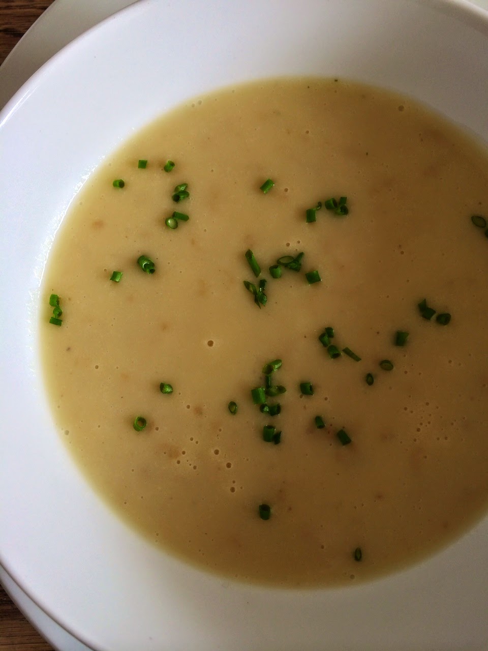 David Hall Food: Potato, Garlic, Cheddar and Chive Soup