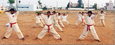 Operation Shanti: Boys karate test!
