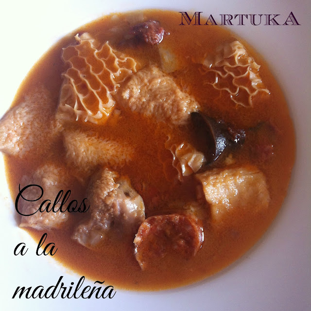 Las recetas de Martuka: Callos A La Madrileña