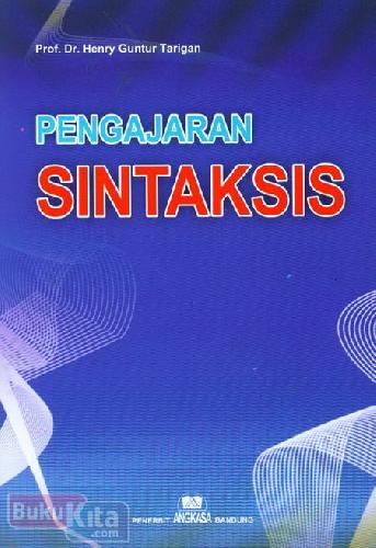 Pengertian sintaksis bahasa Indonesia | Anak Pantai