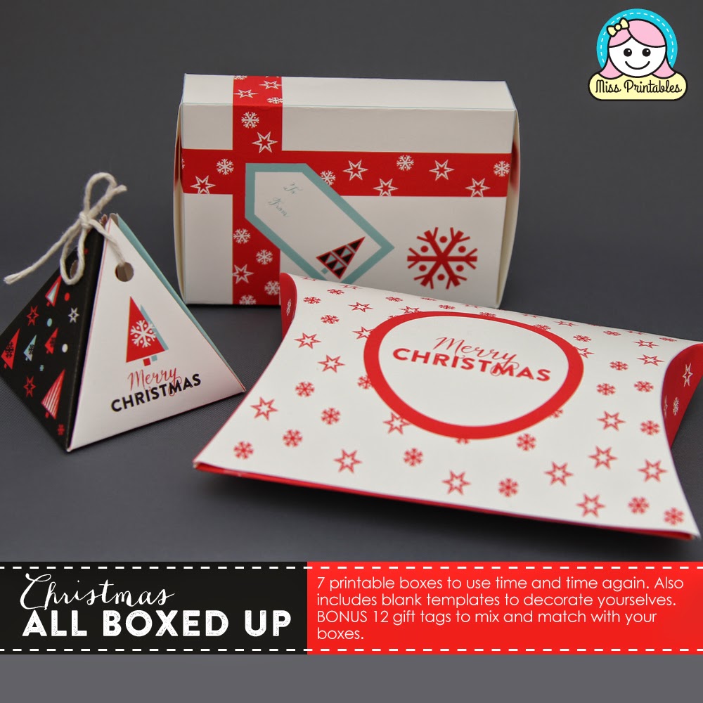 Miss Printables: Blank box templates - freebie!