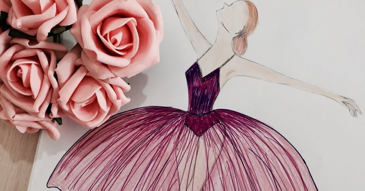 Moda çizim evi: BALERİN KESİM ELBİSE