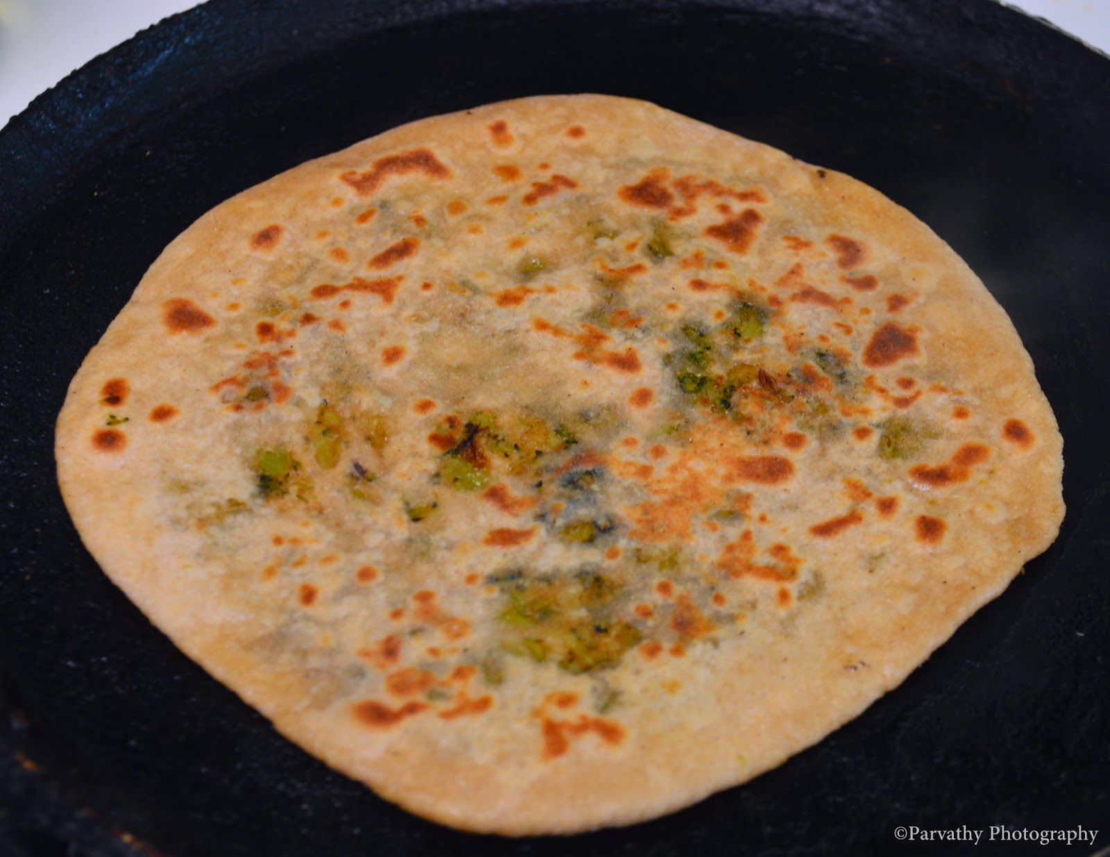 Paru's Kitchen: Broccoli Paratha Recipe
