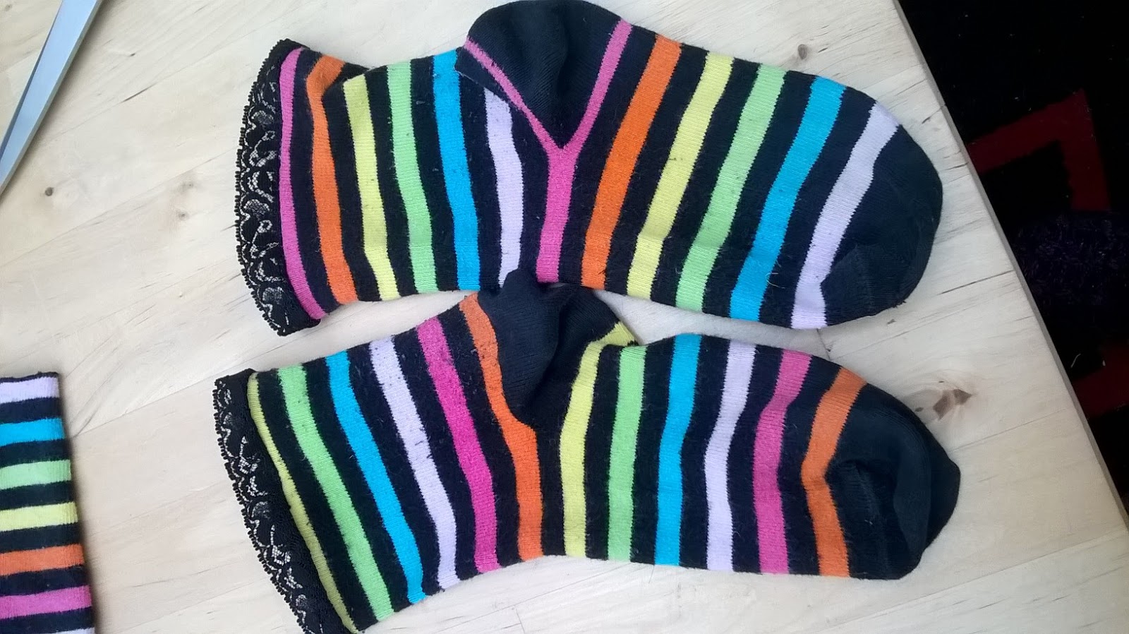 Bracken Crafts- 100 garments: 100: Upcycled ankle socks