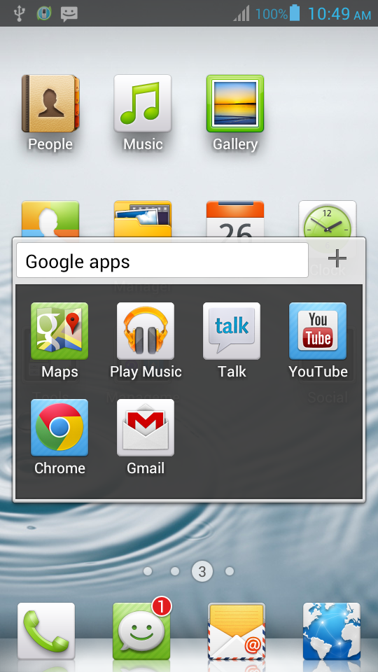 EMUI: Huawei Emotion UI 1.0 for Ascend P1