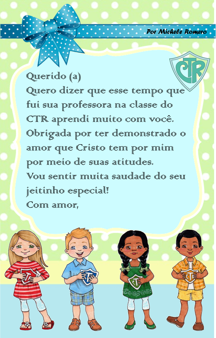 Modelo De Carta Para Professora - LIBRAIN