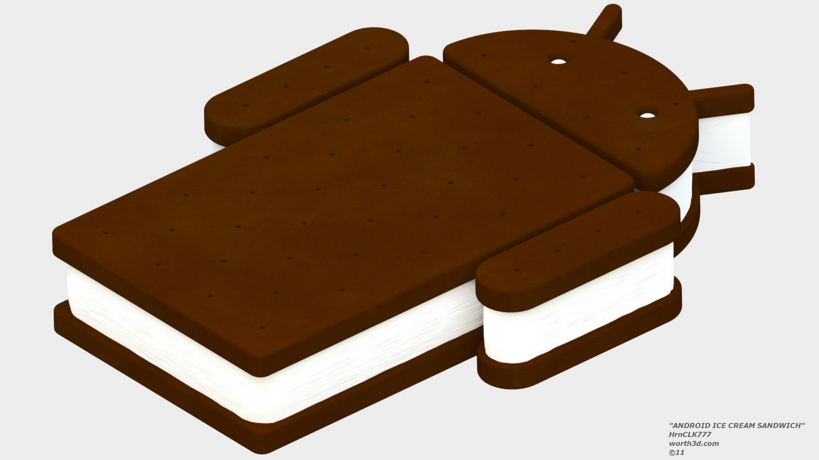 WORTH 3D WORLD: ANDROID ICE CREAM SANDWICH RENDER