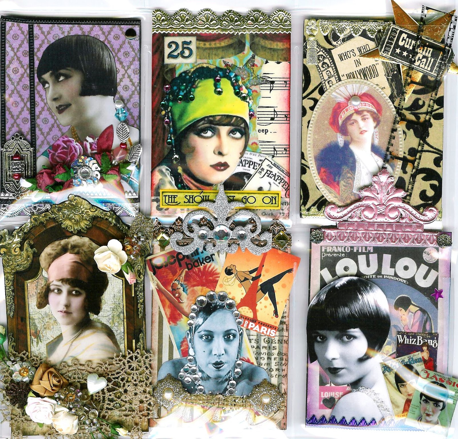 Nostalgic Collage': The Roaring Twenties ATC Swap
