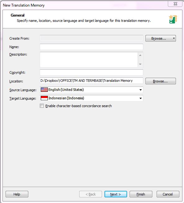Creating TM from multiple files; SDL Trados Studio 2015 - Indonesian ...