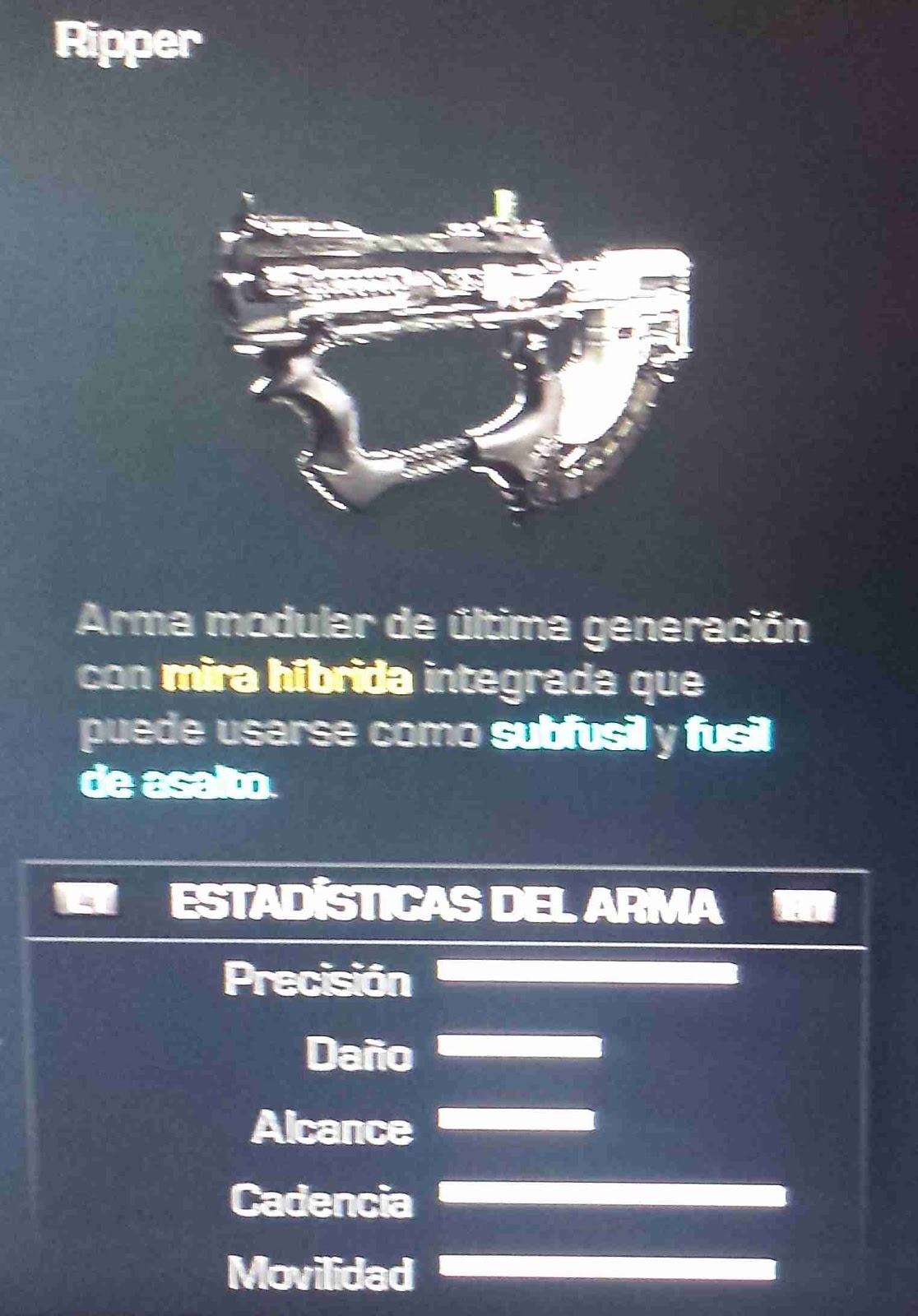 Clan EXTREMO: Nueva arma en CoD Ghosts para PS3 "Ripper"