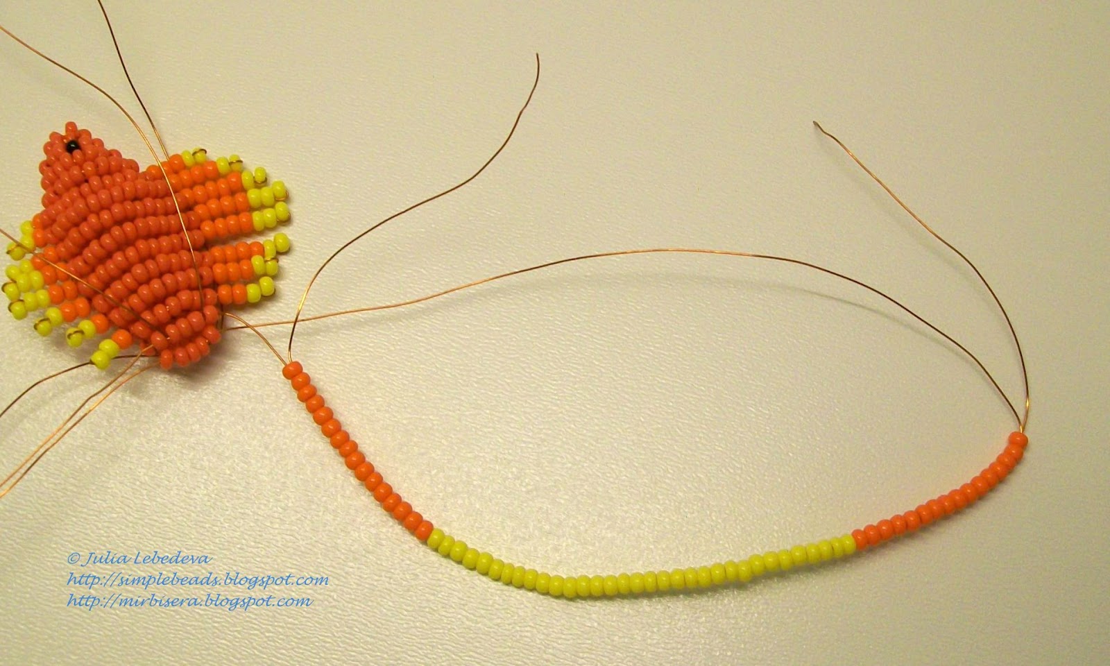 Beading for the very beginners: Goldfish