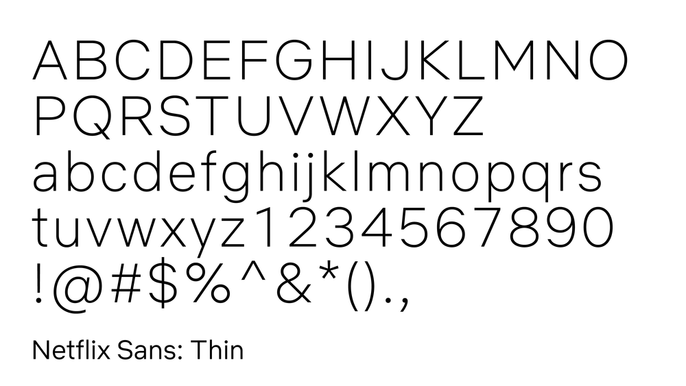Netflix cria sua própria tipografia