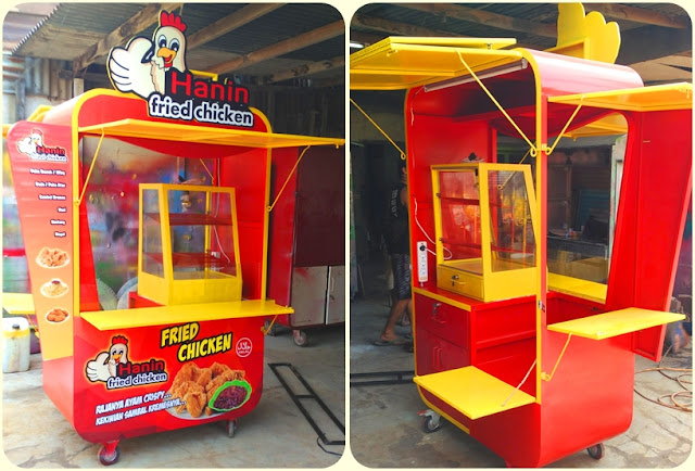 Gerobak Fried Chicken-Booth Fried chicken - Gerobak Waralaba Unik