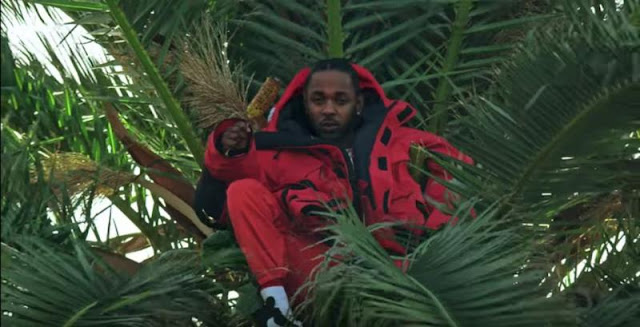 Kendrick Lamar Red Puffer Jacket & Parachute Pants | Fashion Blog by ...