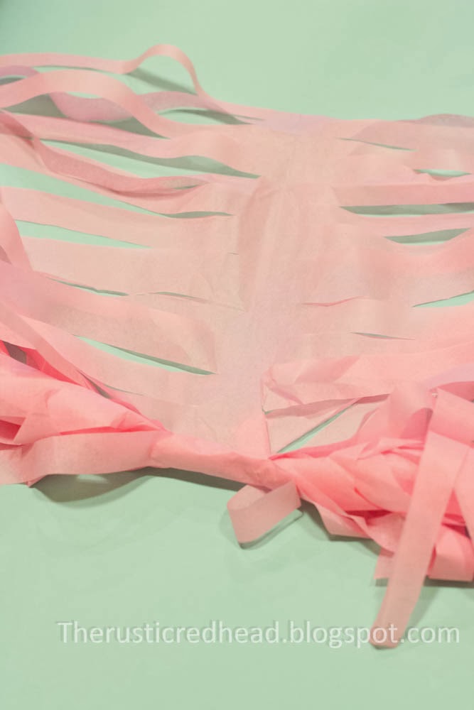 THE RUSTIC REDHEAD: DIY Tissue Paper Garland