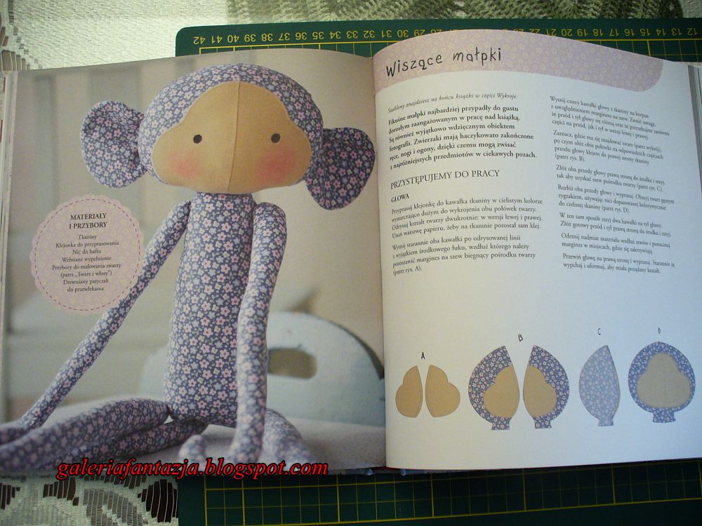 Galeria Fantazja Handmade by Anna: Tilda i jej domek - małpka / Tilda's Toy Box - a Monkey