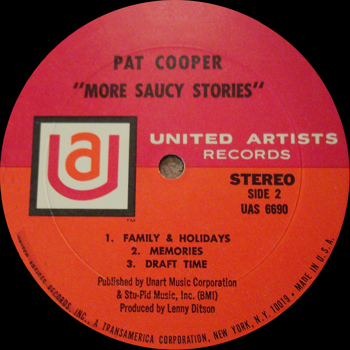 Vintage Stand-up Comedy: Pat Cooper - More Saucy Stories From Pat ...
