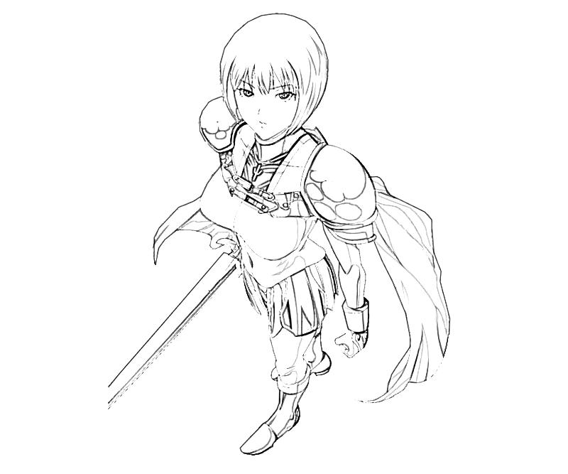 Claymore Clare Cute | How Coloring