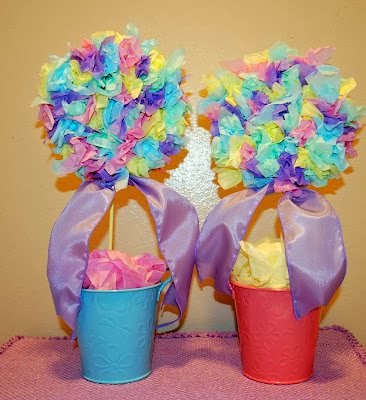 Mama's Crafts: Easter Tissue Paper Topiary"s...