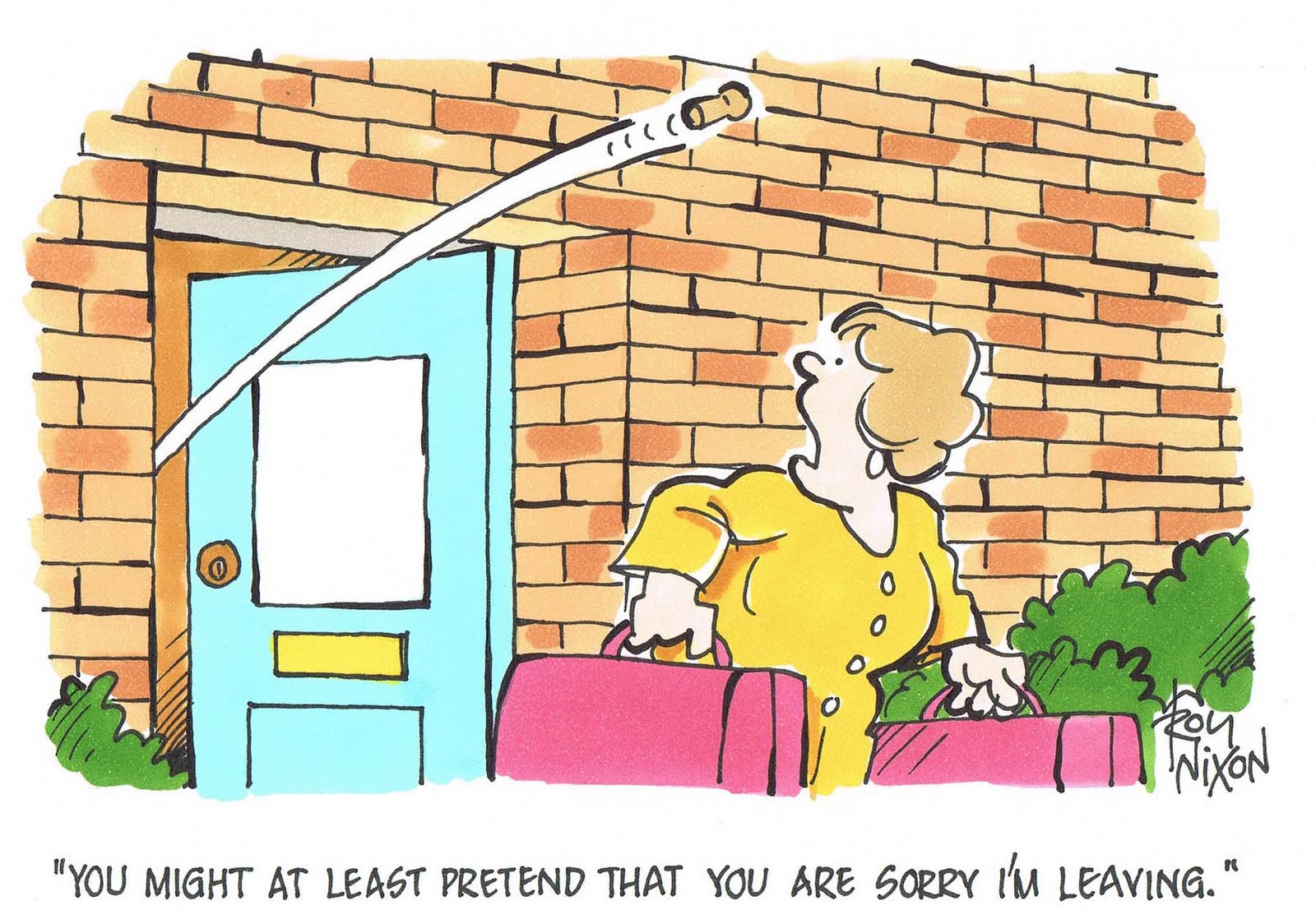 Roy Nixon's cartoon blog: Leaving Home