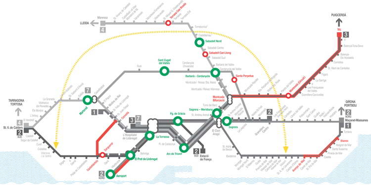 noves rodalies: Pla Rodalies 2008 - 2015