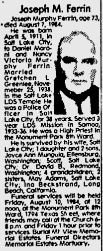 GatheringGardiners: Joseph Murphy Ferrin 1911 - 1984