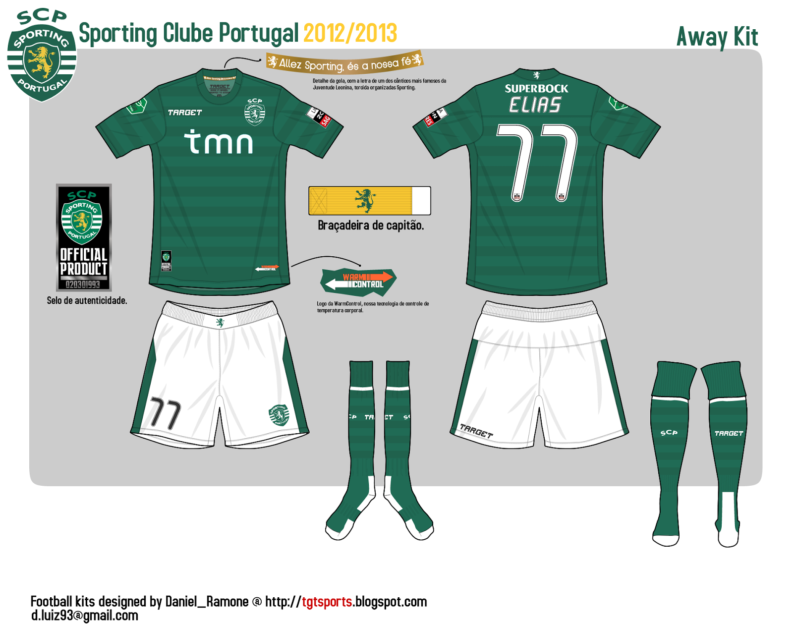 Campeonato de Mockups Camisetas de Futebol: Coleção 08 - SPORTING de ...
