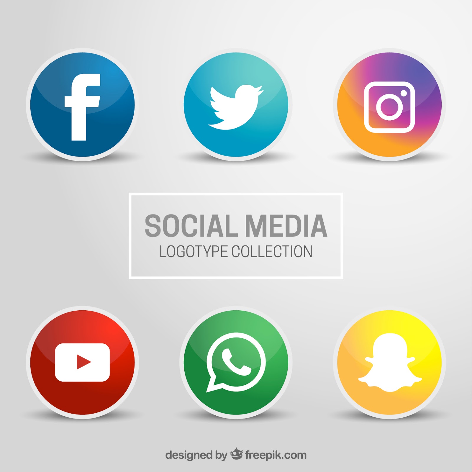 professional social media icons ~ free psd files