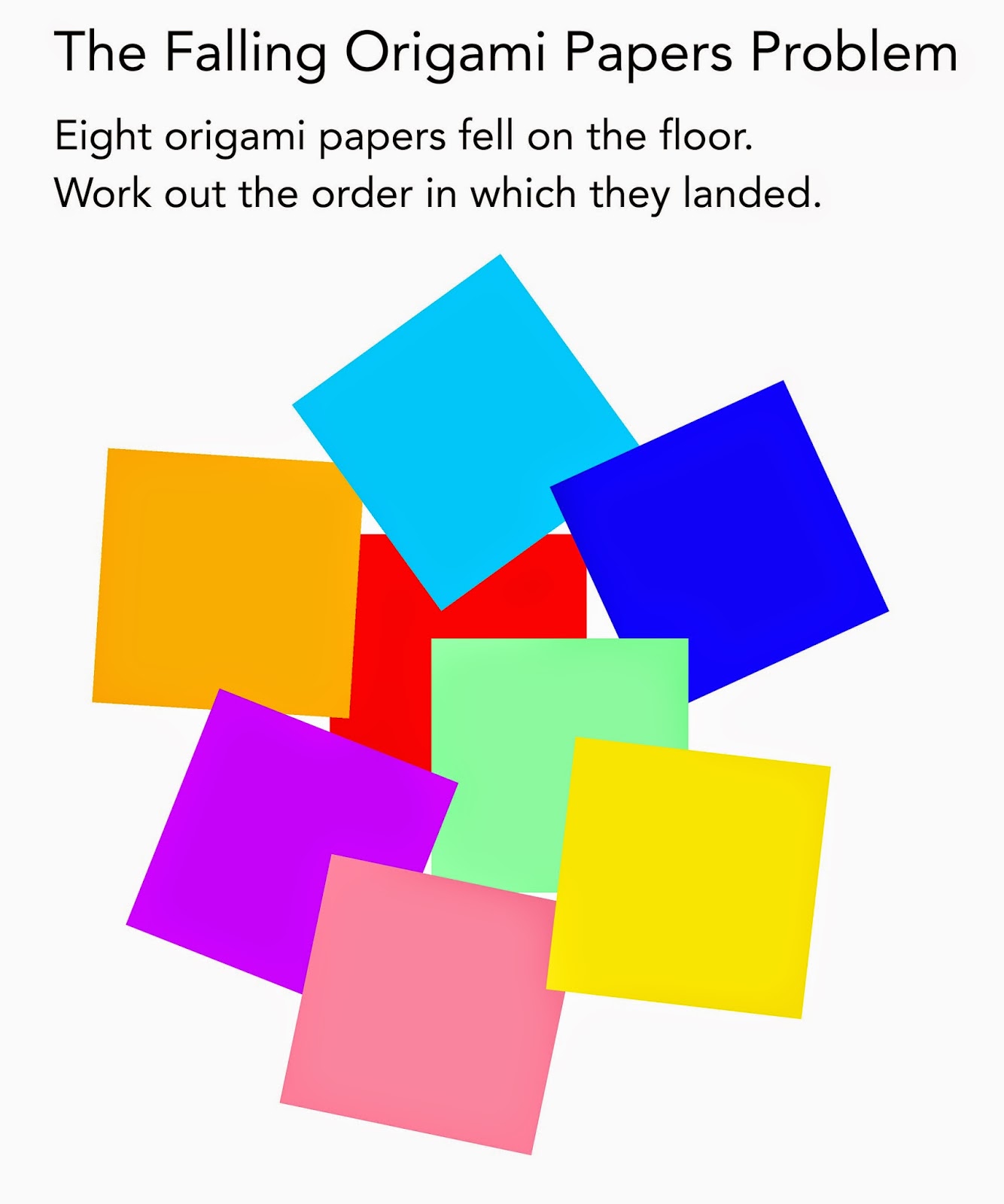 1001 Math Problems: spatial puzzles (3D)