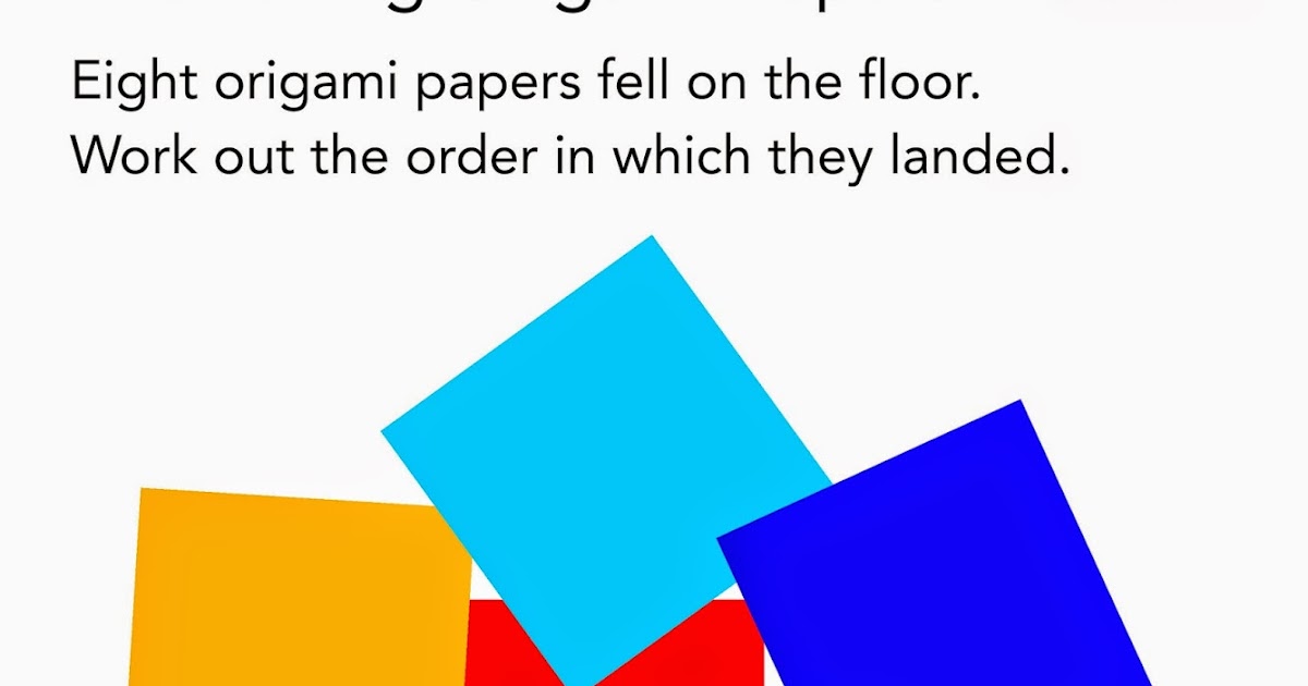 1001 Math Problems: Falling Origami Papers Problem