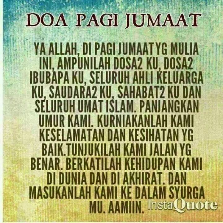 Doa Hari Jumaat Amat