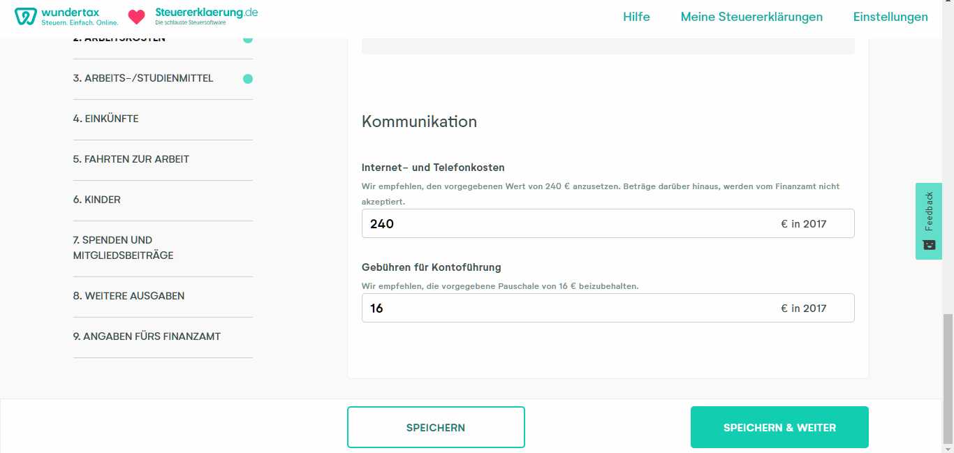 Steuererklärung schnell und online mit WUNDERTAX | Apfelbäckchen ...
