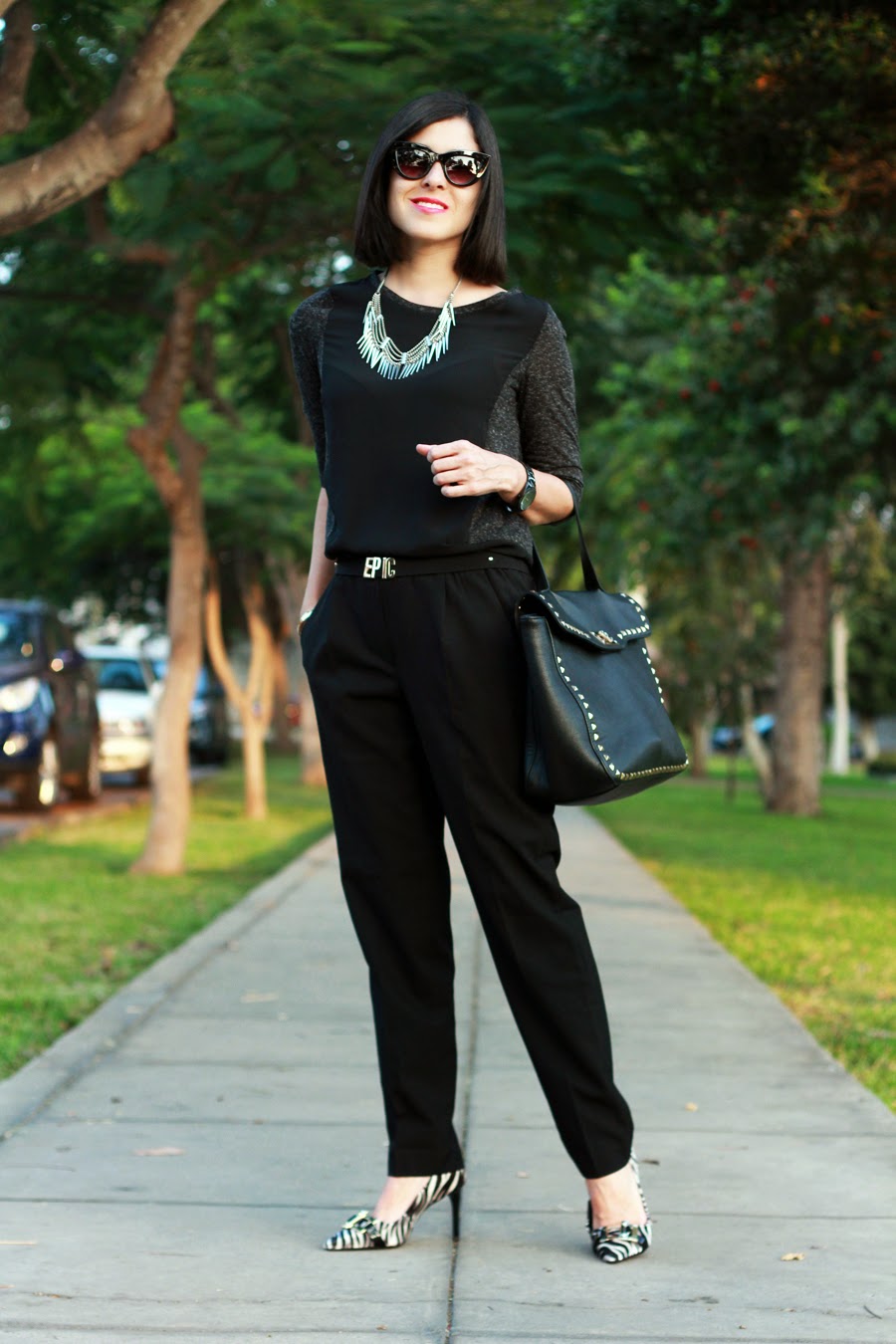 Black & Animal Print - Fashion Frontier