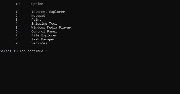 Cách sử dụng tùy chọn choice command và set command trong viết tệp batch