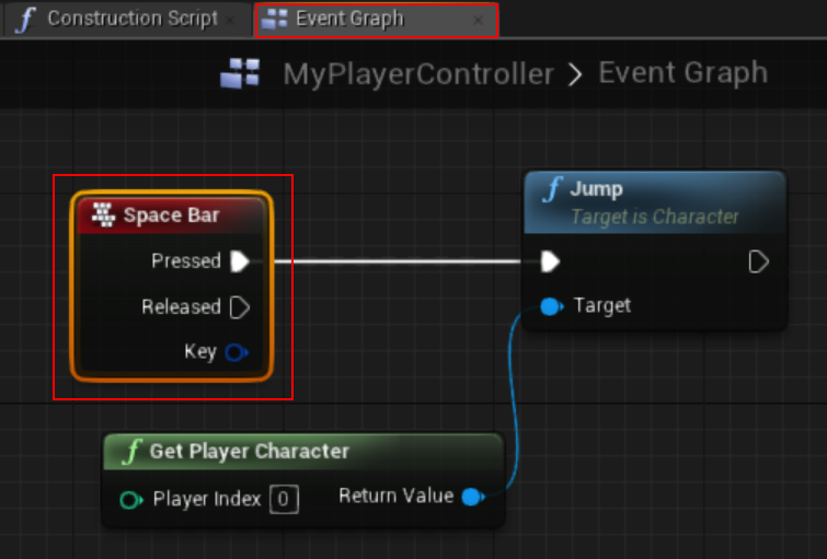 I touchs: Unreal: Players & Input > Input Mapping
