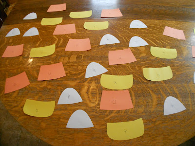 Almost Unschoolers: Candy Corn Addition and Simple Spelling