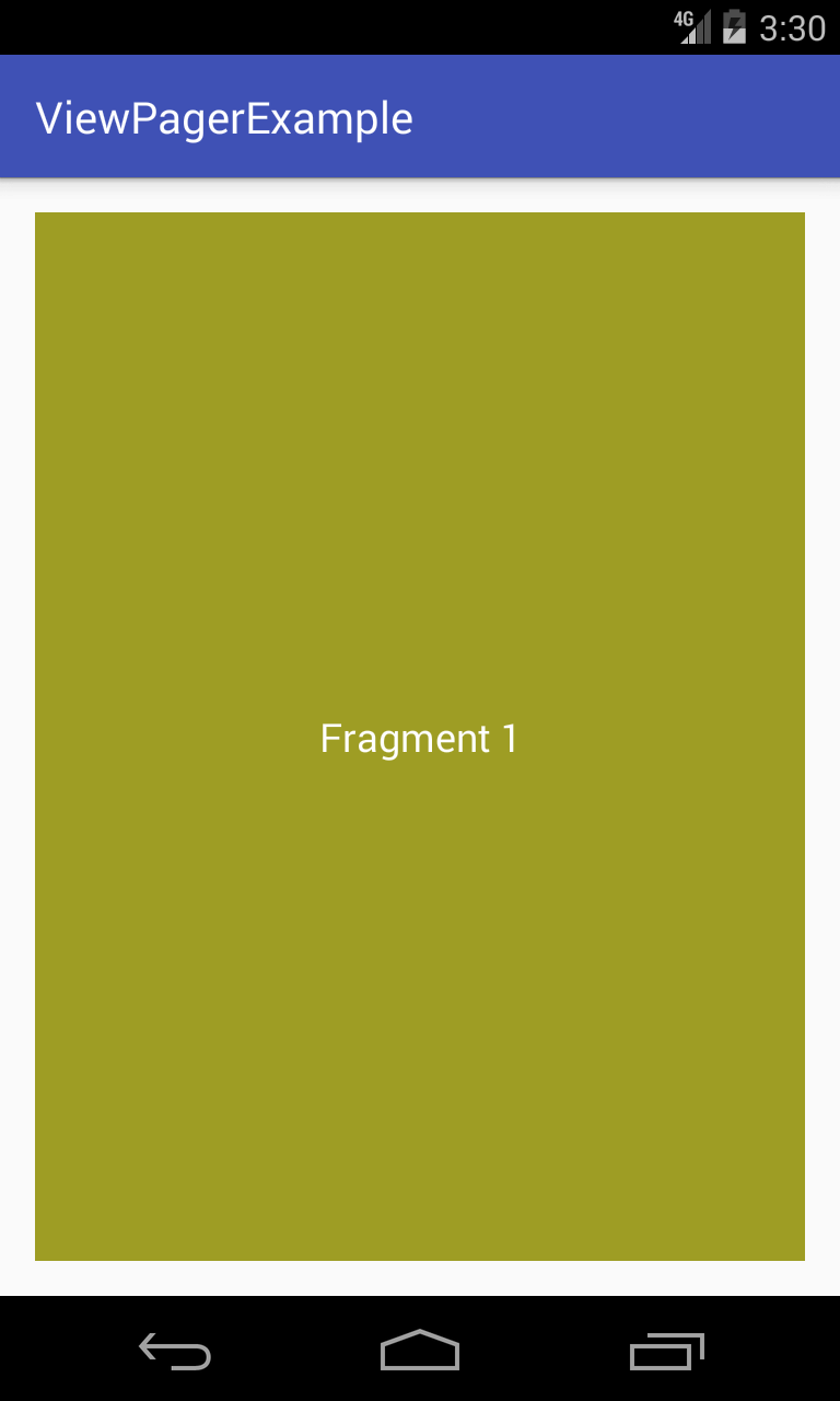 How to create View Pager of Fragment in android