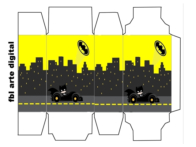 Batman in Black and Yellow: Free Printable Boxes. - Oh My Fiesta! for Geeks