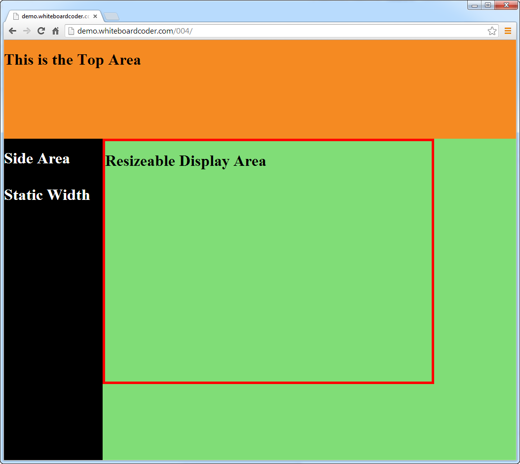 WhiteBoard Coder: Jquery Site Setup (Positioning) 1 of 4