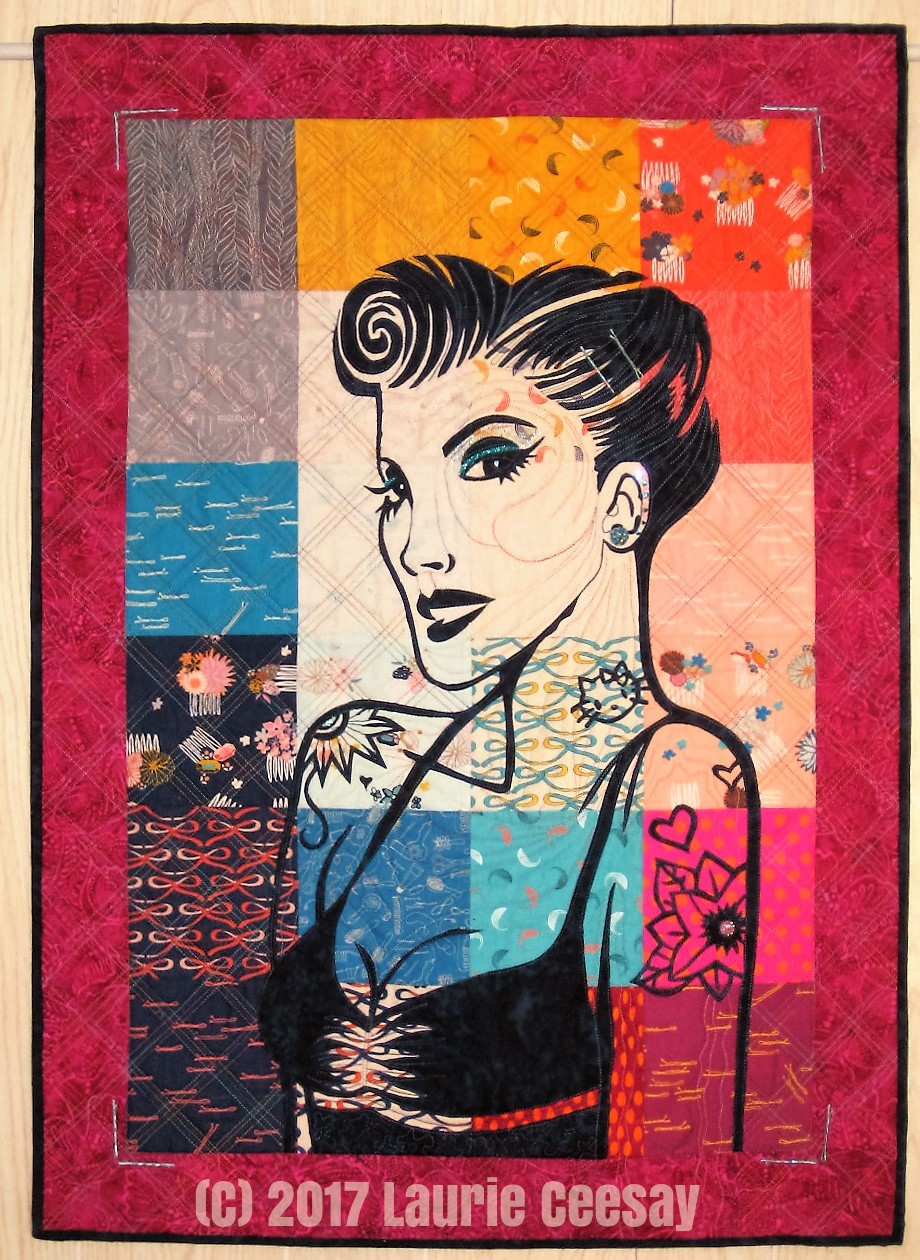 Artsy Chick Quilts: Bobbie Pin: Rockabilly Chick