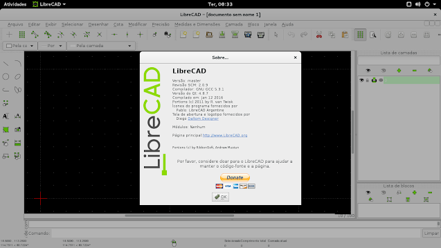 LibreCAD uma alternativa CAD 2D livre