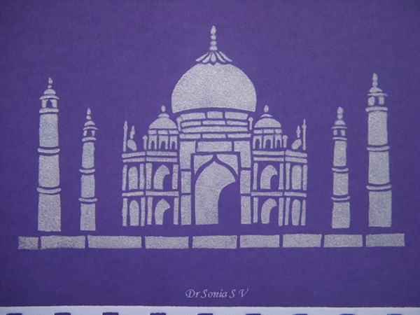 Cards ,Crafts ,Kids Projects: Origamic Architecture -Tajmahal Kirigami ...