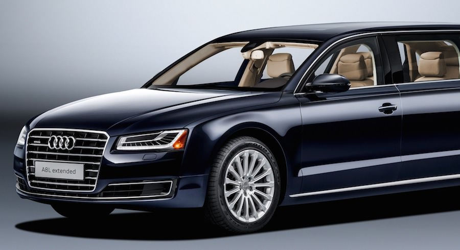 超VIPがオーダー？アウディが世界に1台だけの6ドアリムジン「A8 L エクステンデッド」を公開 - Idea Web Tools | 自動車 ...