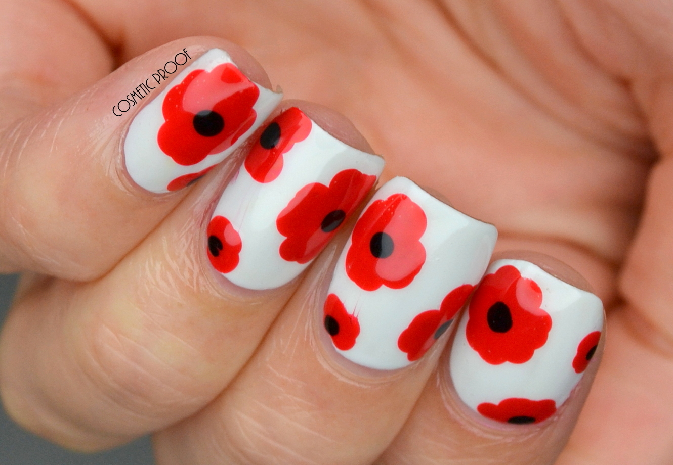 NAILS | Remembrance Day Poppy Nail Art #Lest WeForget | Cosmetic Proof ...