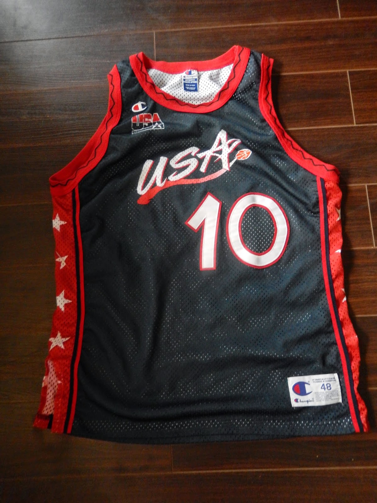 Vintage Sports Apparel: VIntage Sewn Champion Reggie Miller USA Dream ...