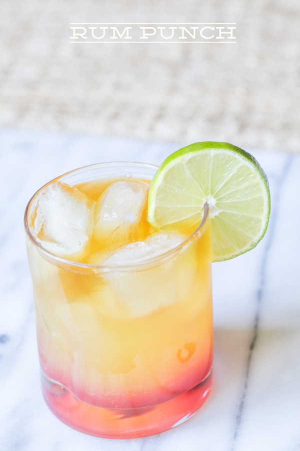 turks and caicos rum punch — bright and beautiful