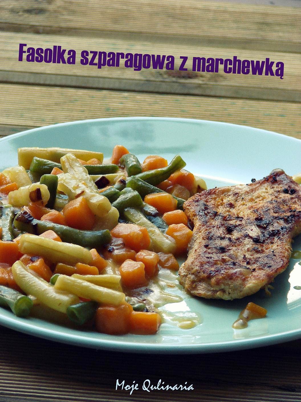 Moje Qulinaria: Fasolka szparagowa z marchewką